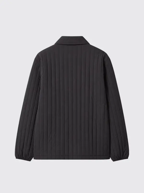 Maison Kitsuné Quilted Waterproof Nylon Shirt Jacket With Logo