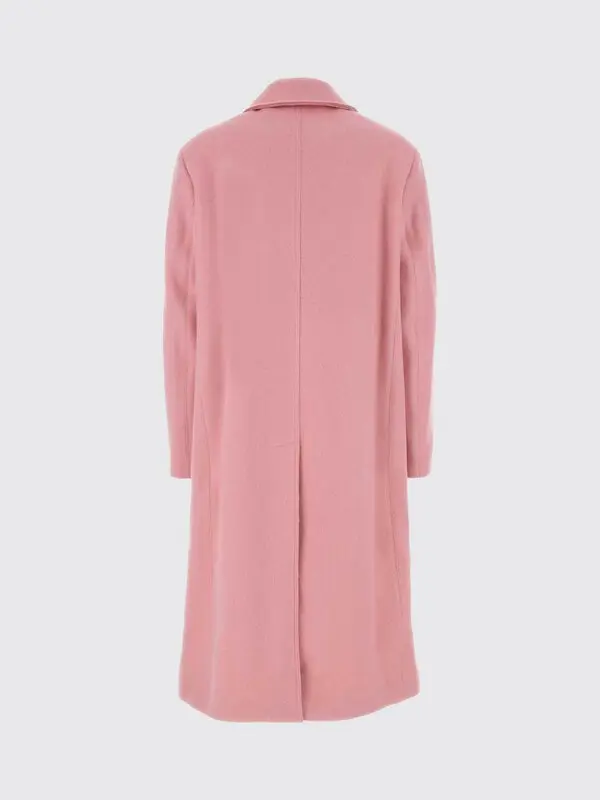 JIL SANDER Double-breasted Long Coat In Pure Wool With Concealed Closure