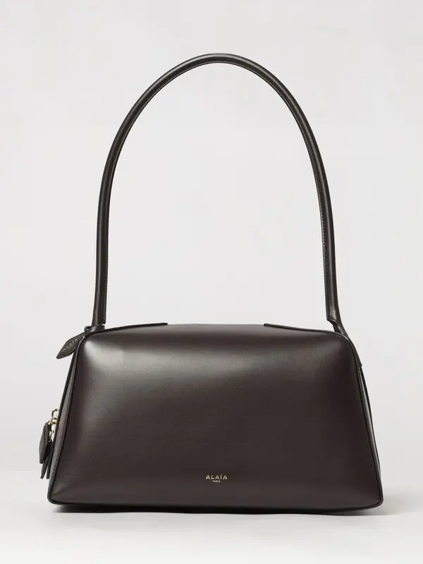 Alaïa Le Bouledogue Smooth Calfskin Leather Shoulder Bag - Brown