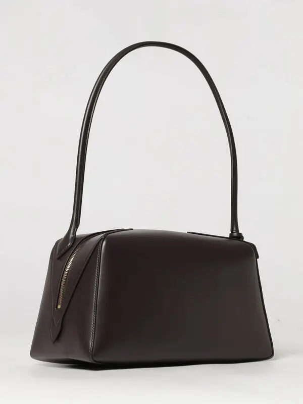 Alaïa Le Bouledogue Smooth Calfskin Leather Shoulder Bag - Brown