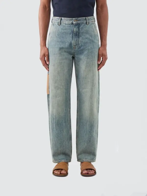 Loewe Mid-rise Straight Fit Jeans In Five-pocket Cotton
