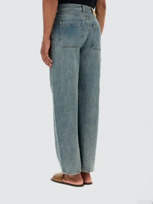 Loewe Mid-rise Straight Fit Jeans In Five-pocket Cotton