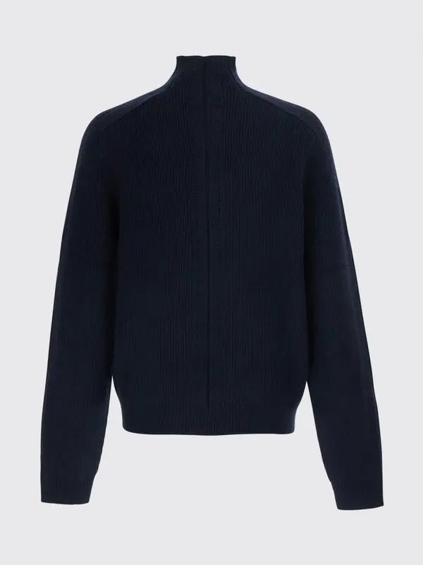 Emporio Armani Turtleneck Zip-up Wool Cardigan