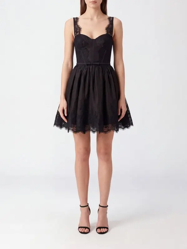 Zimmermann Off-the-shoulder Linen And Silk Bustier Mini Dress