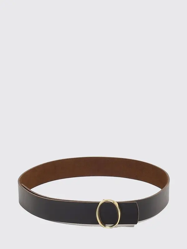 Orciani Reversible Smooth And Suede Leather Belt With Interlocking Buckle - Tobacco