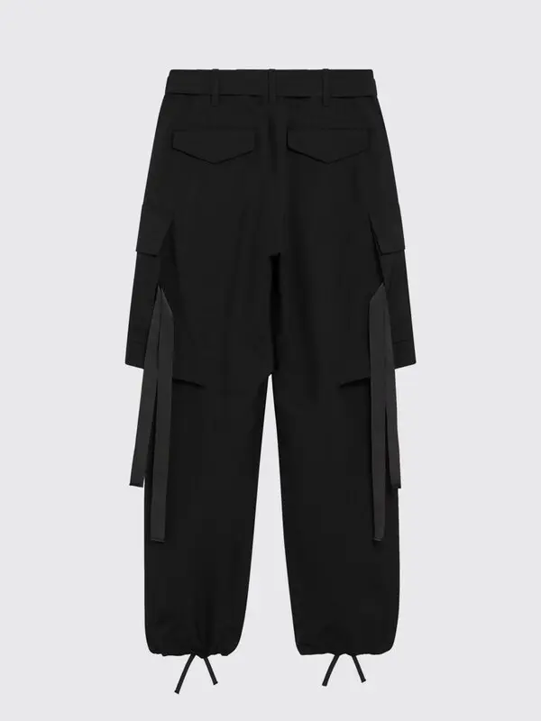 SACAI X CARHARTT WIP Wide Leg Cotton Cargo Trousers With Elasticated Waist
