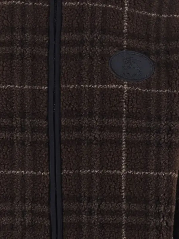 Burberry Tartan Wool And Cashmere Blend Zip-up Jacket