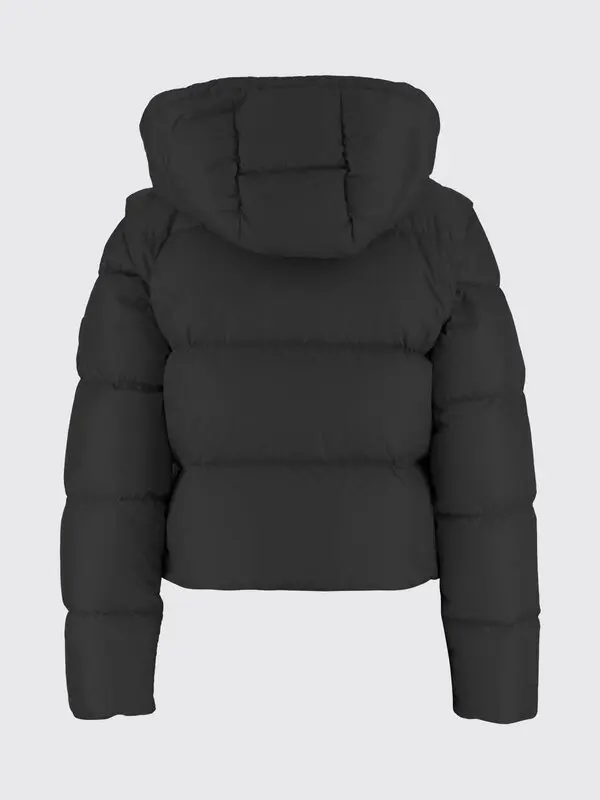 Burberry Quilted Nylon Short Puffer Jacket With Detachable Hood