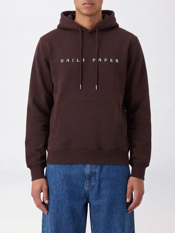 DAILY PAPER Relaxed Fit Cotton Hoodie With Embroidered Logo