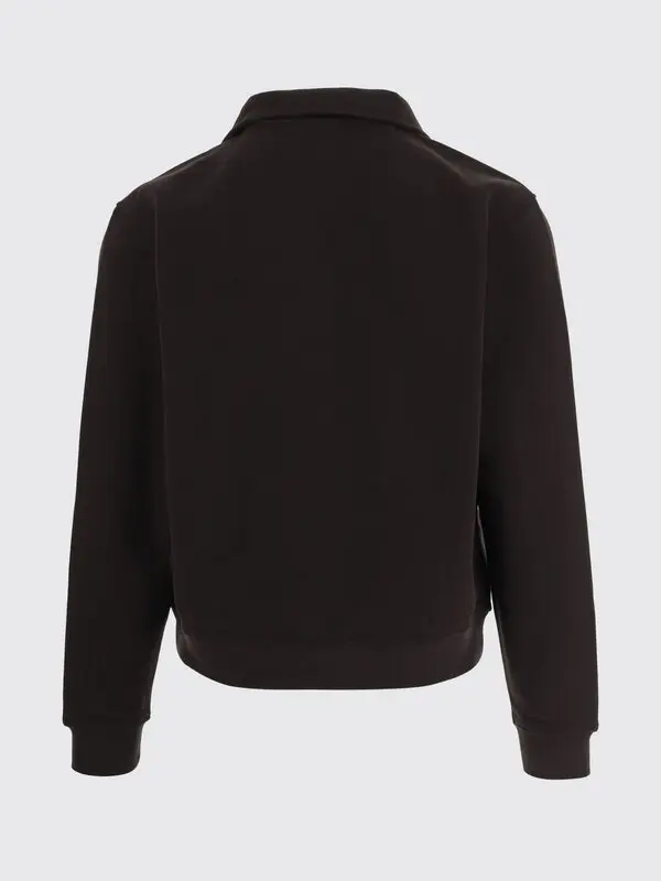 Burberry Half-zip Cotton Sweatshirt With Equestrian Knight Logo