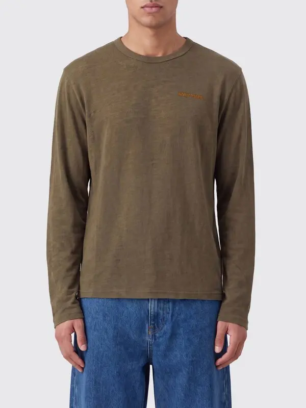 DAILY PAPER Long-sleeved Cotton-blend T-shirt With Embroidered Logo