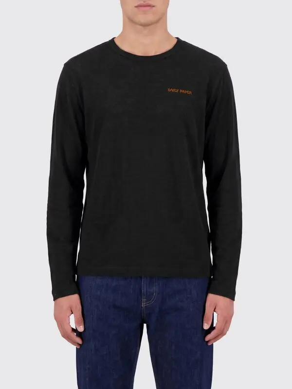 DAILY PAPER Long-sleeved Cotton-blend T-shirt With Logo
