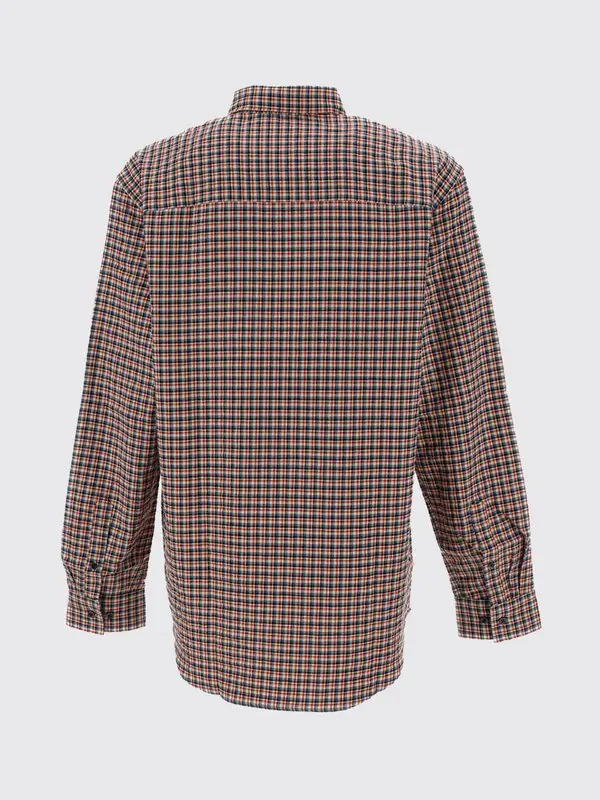 Dries Van Noten Long-sleeved Check Cotton Casual Shirt