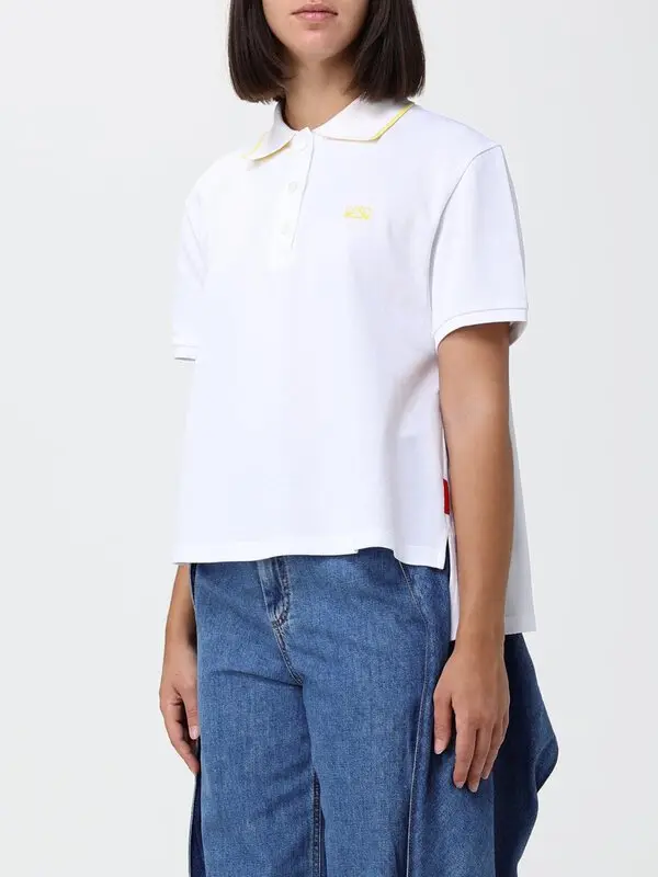 Loewe Cotton Polo Shirt With Contrast Trim And Logo