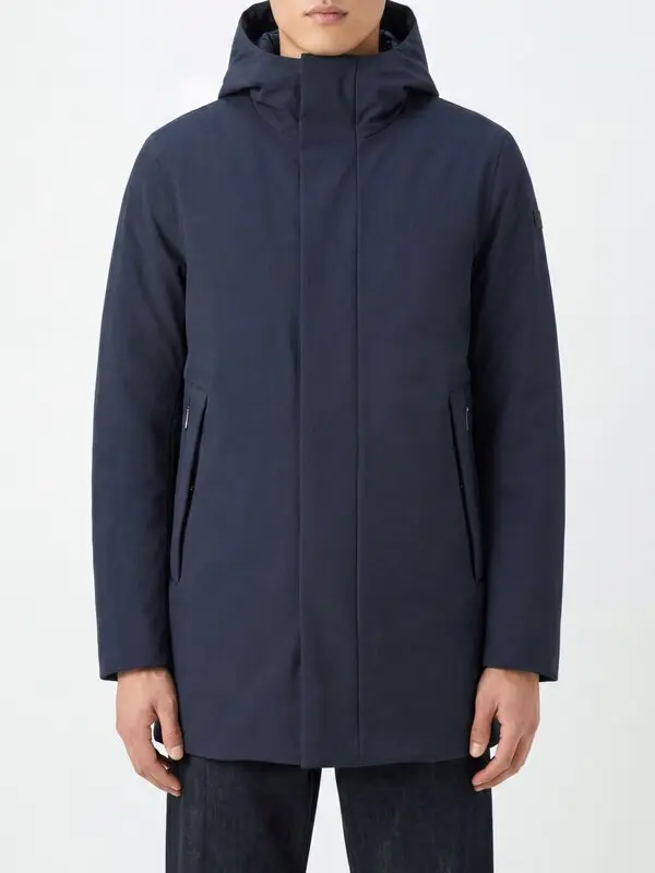 RRD Eskimo Knee-length Parka In Recycled Technical Fabric With Hood