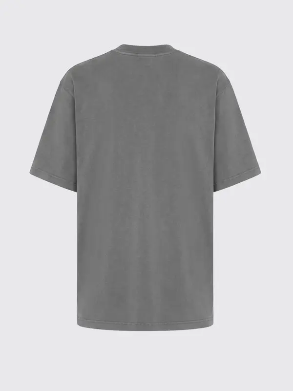 Marni Cotton Crew-neck T-shirt With Contrast Logo And Dropped Shoulders - Black