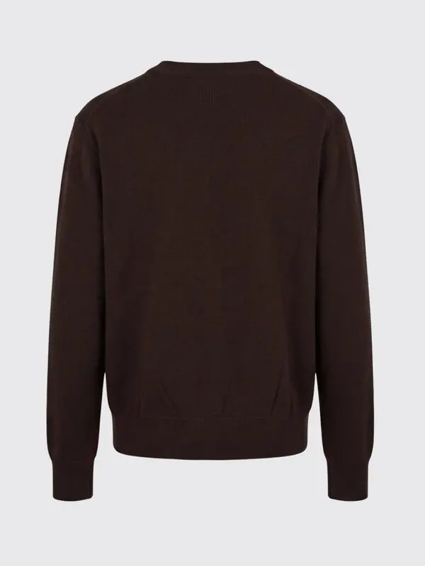 Dries Van Noten V-neck 100% Cashmere Jumper With Ribbed Trims