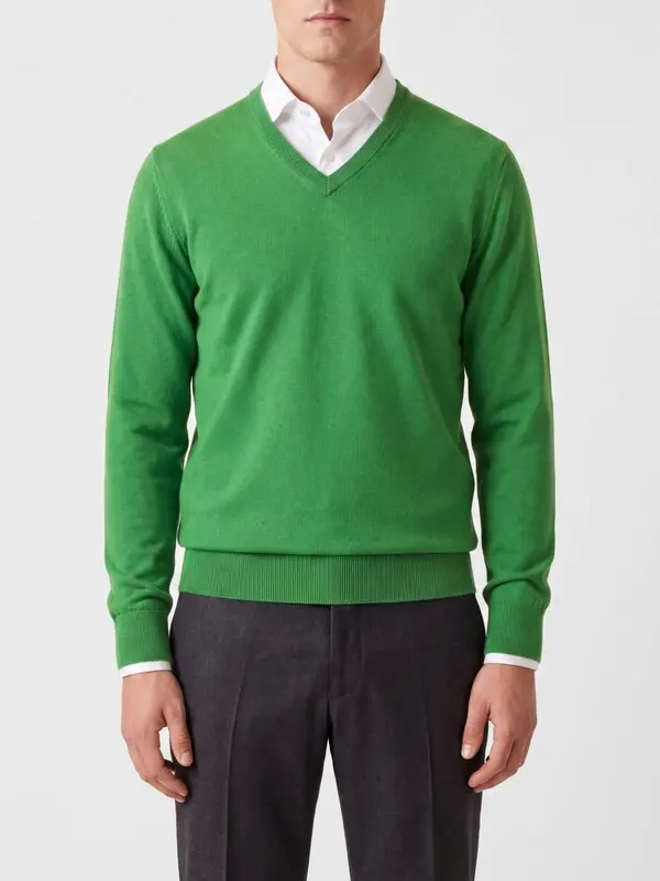 BALLANTYNE 100% Cashmere V-neck Jumper