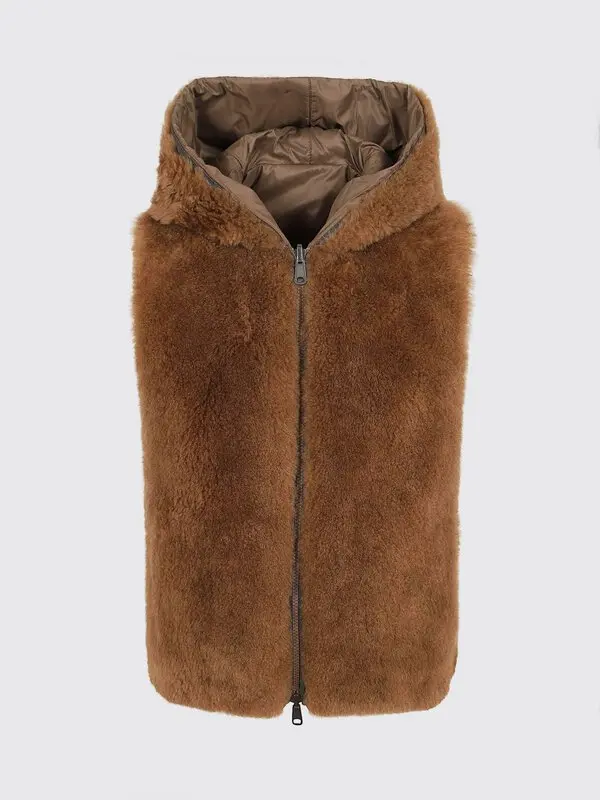 Brunello Cucinelli Hooded Faux Fur Gilet