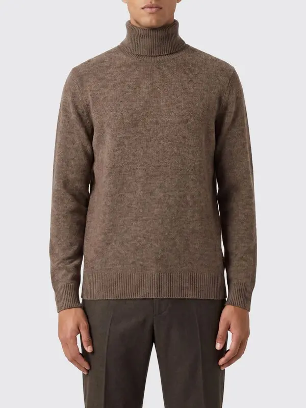 BALLANTYNE Long-sleeved Bouclé Effect Wool-blend Turtleneck Jumper