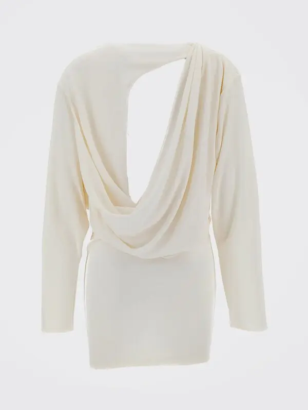 Jacquemus Long-sleeved Mistral Sheath Mini Dress In Jersey With Crew Neck