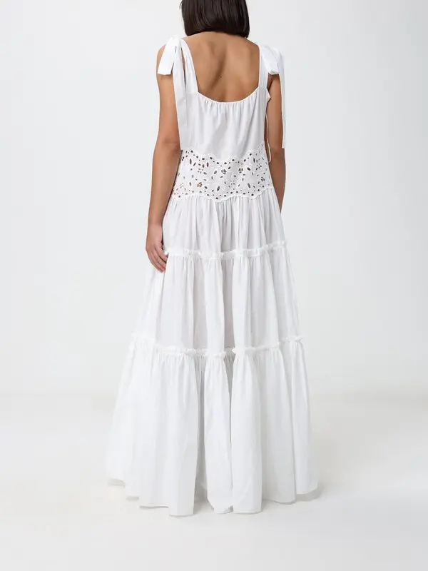 Chloé Off-the-shoulder Maxi Dress In Broderie Anglaise With Asymmetric Hem