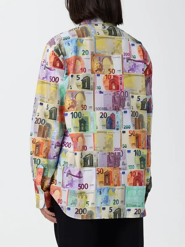 Moschino Relaxed-fit Cotton Shirt With All-over Graphic Print