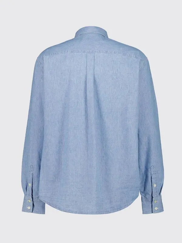 Celine Cotton Shirt With Embroidered Triomphe Logo On The Pocket