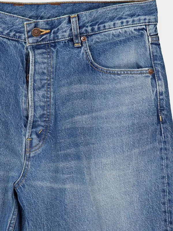 Celine Mid-rise Straight-fit Jeans In Cotton