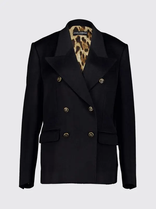 Dolce & Gabbana Double-breasted Pure Virgin Wool Blazer With Peak Lapels