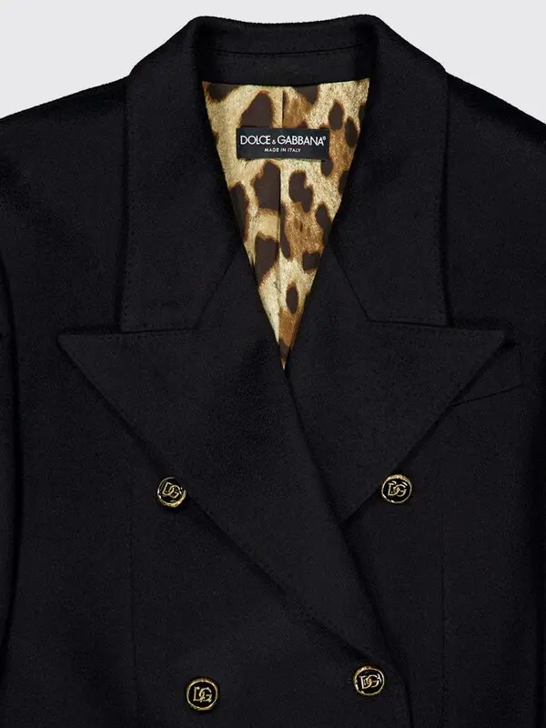 Dolce & Gabbana Double-breasted Pure Virgin Wool Blazer With Peak Lapels