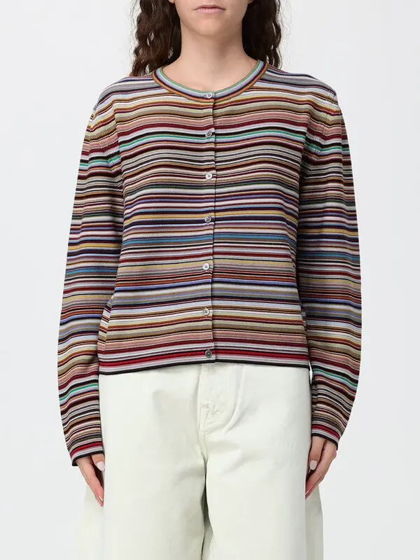 Paul Smith Multicolour Striped Merino Wool Cardigan