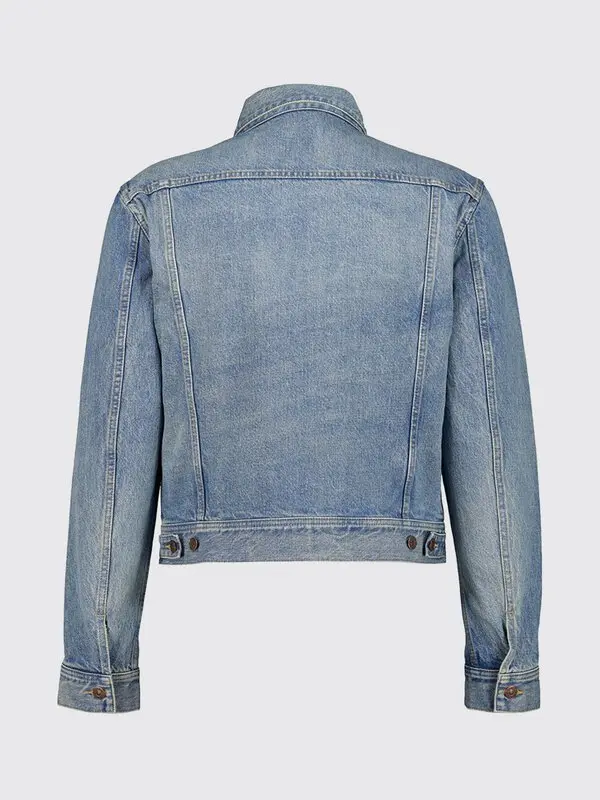Celine Bleached Jacket With Patch Pockets And Metal Buttons