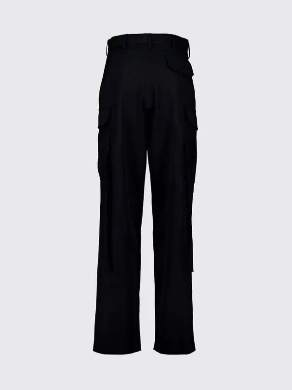 Stella McCartney High-waisted Straight Leg Wool Cargo Trousers With Back Pockets