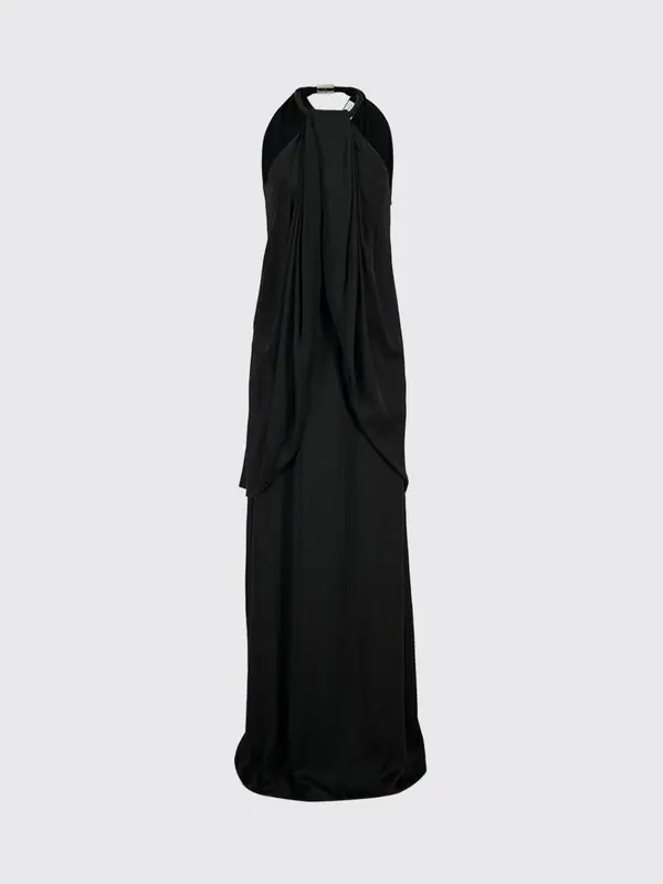 Stella McCartney Halter Neck Slim Fit Long Evening Gown In Jersey