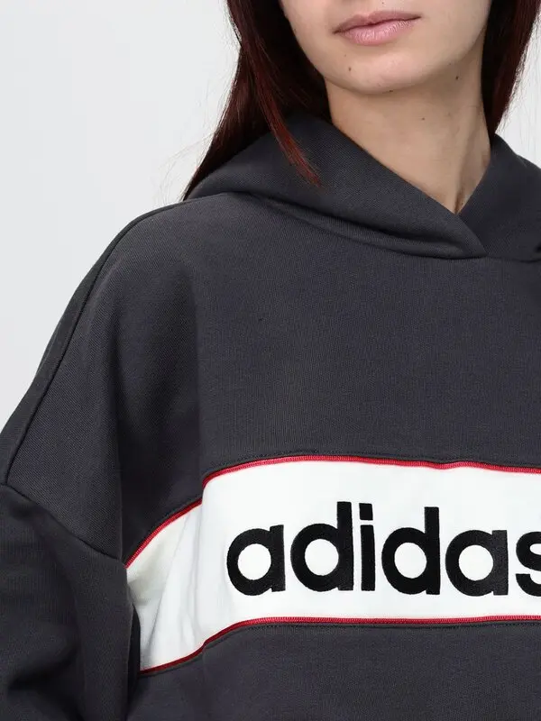 ADIDAS ORIGINALS Relaxed Fit Hoodie In Recycled Cotton - Black