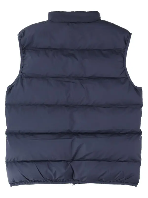 Fred Perry Gilet Trapuntato Con Logo - Blue