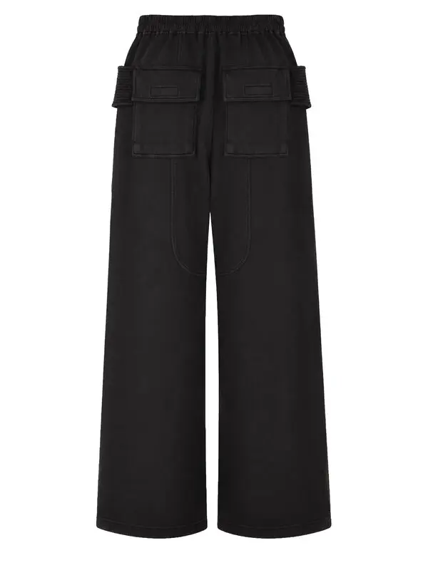 Rick Owens Pantalone Cargo In Felpa Di Cotone