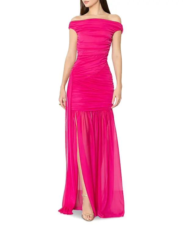 Black Halo Amara Off-the-shoulder Gown