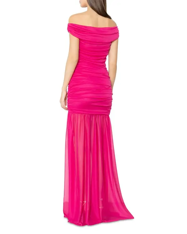 Black Halo Amara Off-the-shoulder Gown