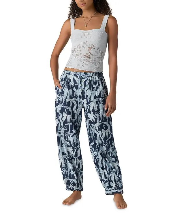 Free People Heirloom Lace Square Neck Camisole - Ice Skating