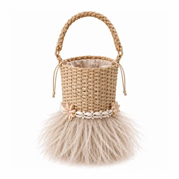 LALINDE Neutrals Saint-tropez Bucket Bag Champagne