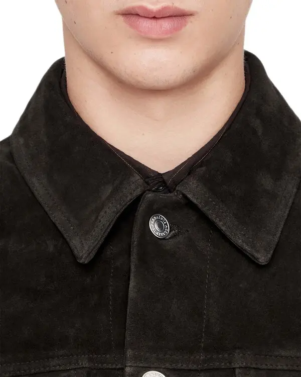 ALLSAINTS Chaiyo Suede Trucker Jacket