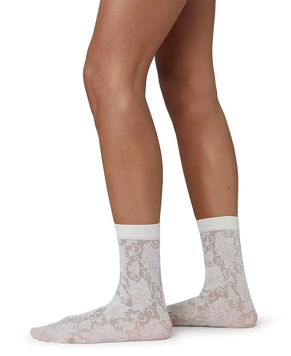 Swedish Stockings 2-pack Lily Lace Socks - Ivory