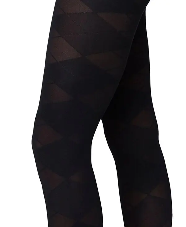 Swedish Stockings Rebecka Argyle Tights - Black