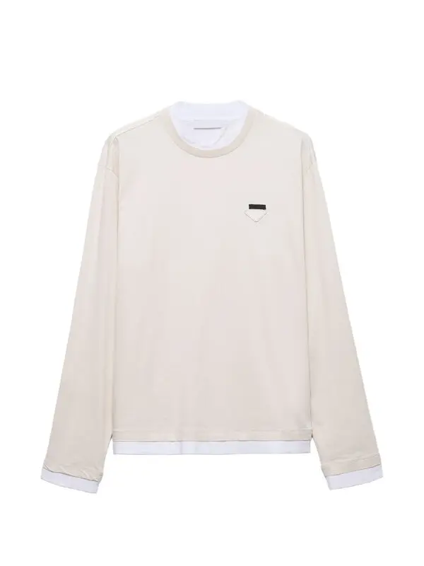 Prada Crewneck Long-sleeve Sweatshirt
