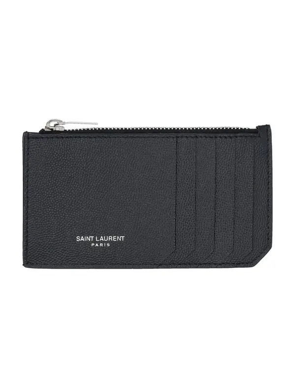 Saint Laurent Pm Leather Small Wallet