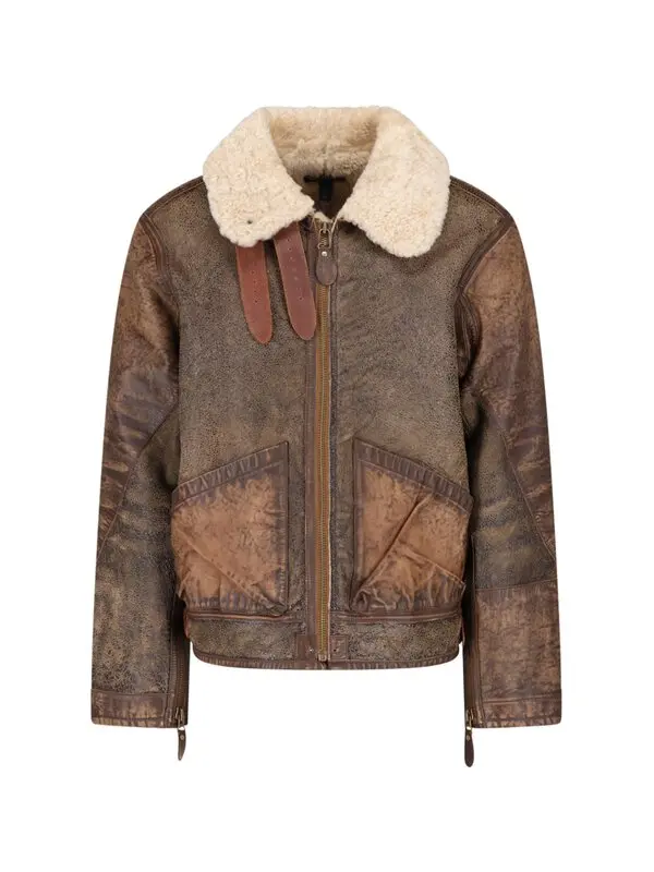 Polo Ralph Lauren Dyed Sheep Shearling Jacket For - Brown