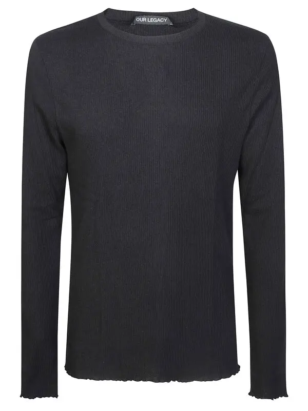 Our Legacy Elongated Long Sleeve Tee - Nero