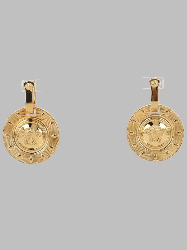 Versace Versa-style Mini Goldtone Earrings - Gold